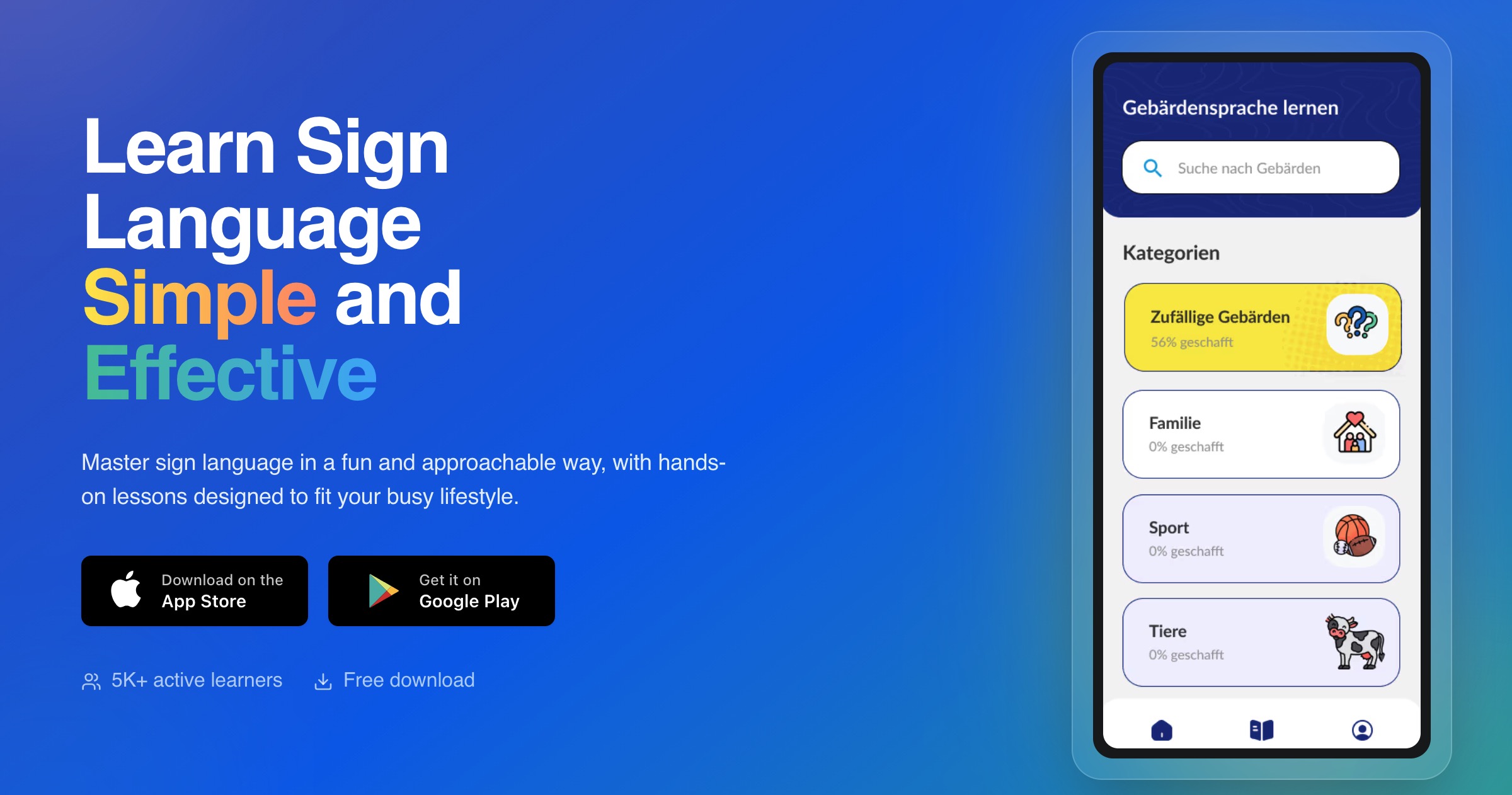 Learn ASL Free - Sign Language App with Video Lessons | Anysign